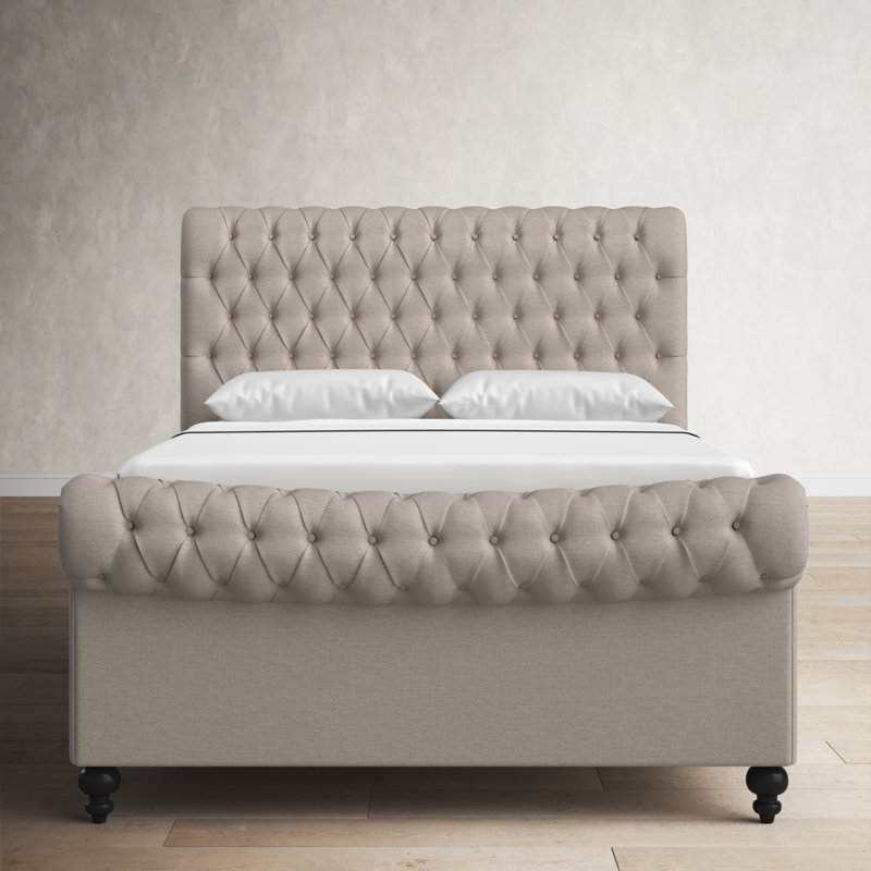 Nicolas Upholstered Sleigh Bed King